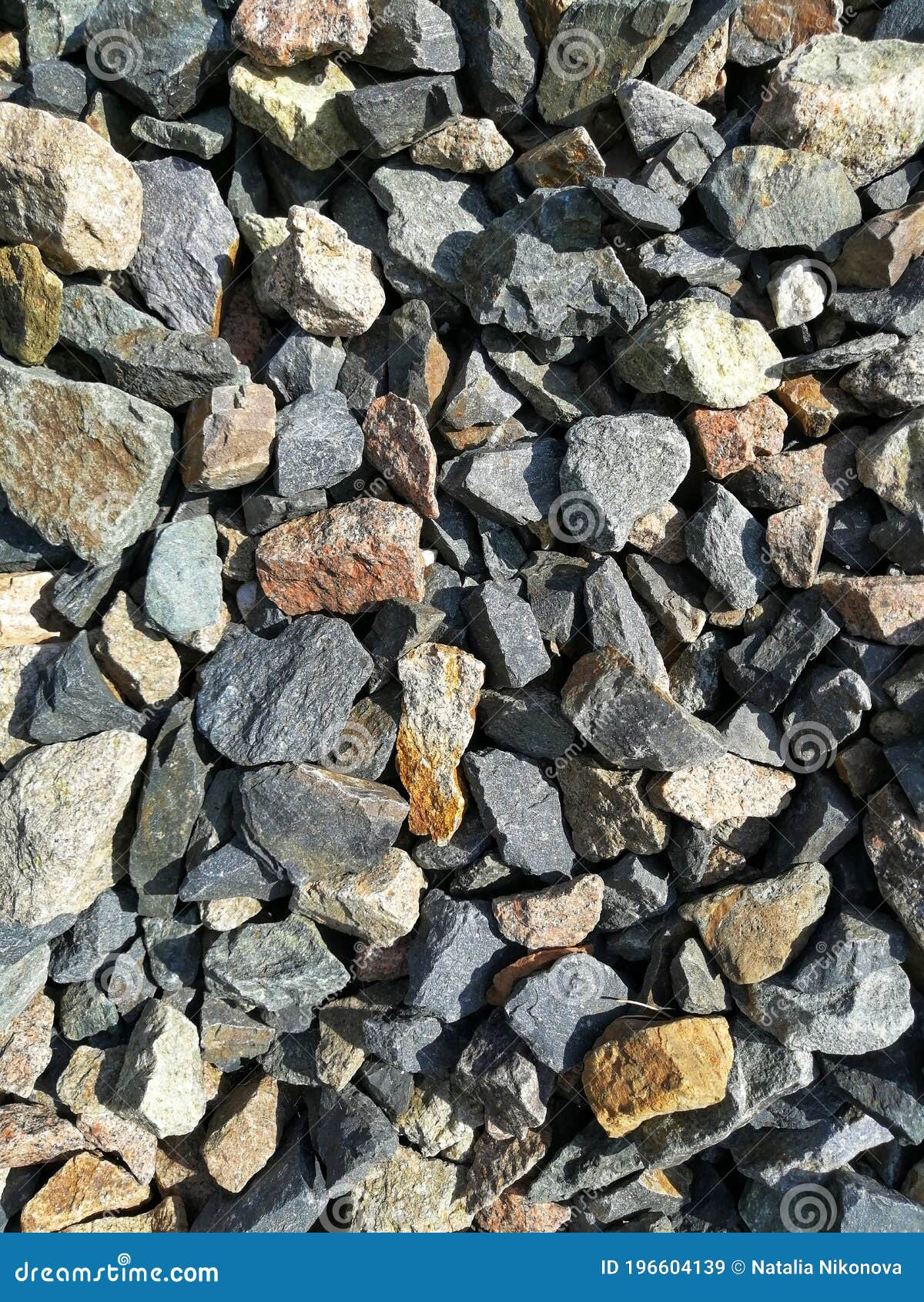 Natural Stones of Different Sizes and Shapes Stock Image - Image of ...