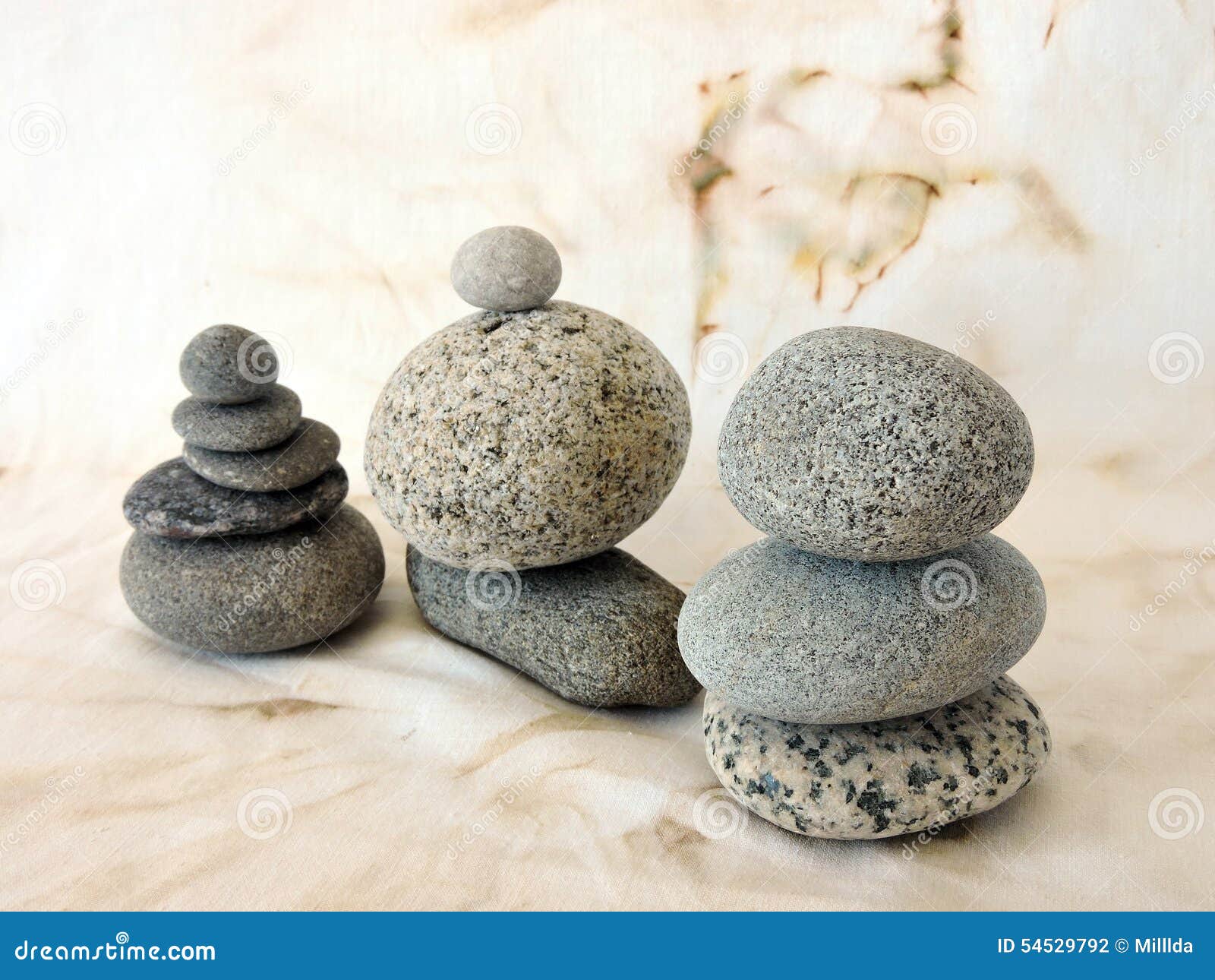 Natural Stones on Old Fabric Stock Photo - Image of view, detail: 54529792