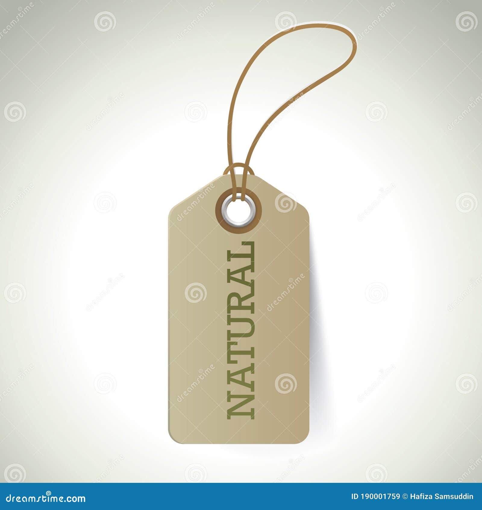 Natural Tag Design. Vector Illustration Decorative Design Stock Vector ...
