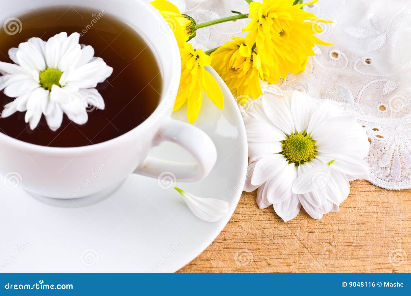 Natural tea stock photo. Image of herb, daisy, plant, glass - 9048116