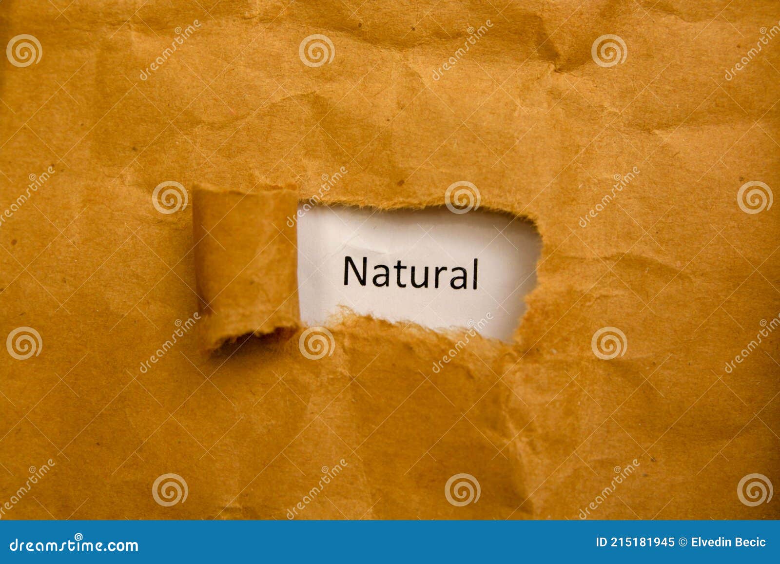 Natural Text Written Under Torn Paper Stock Image - Image of sayings ...
