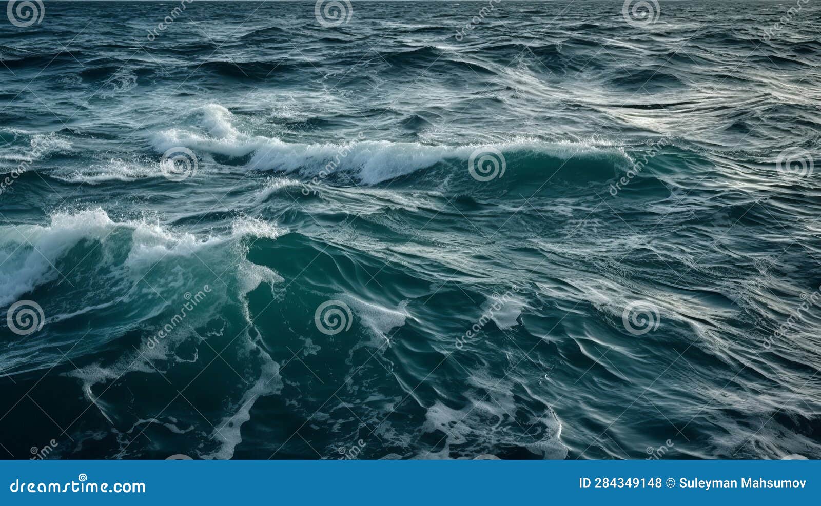 Natural Texture of Agitated Sea Surface Stock Illustration ...