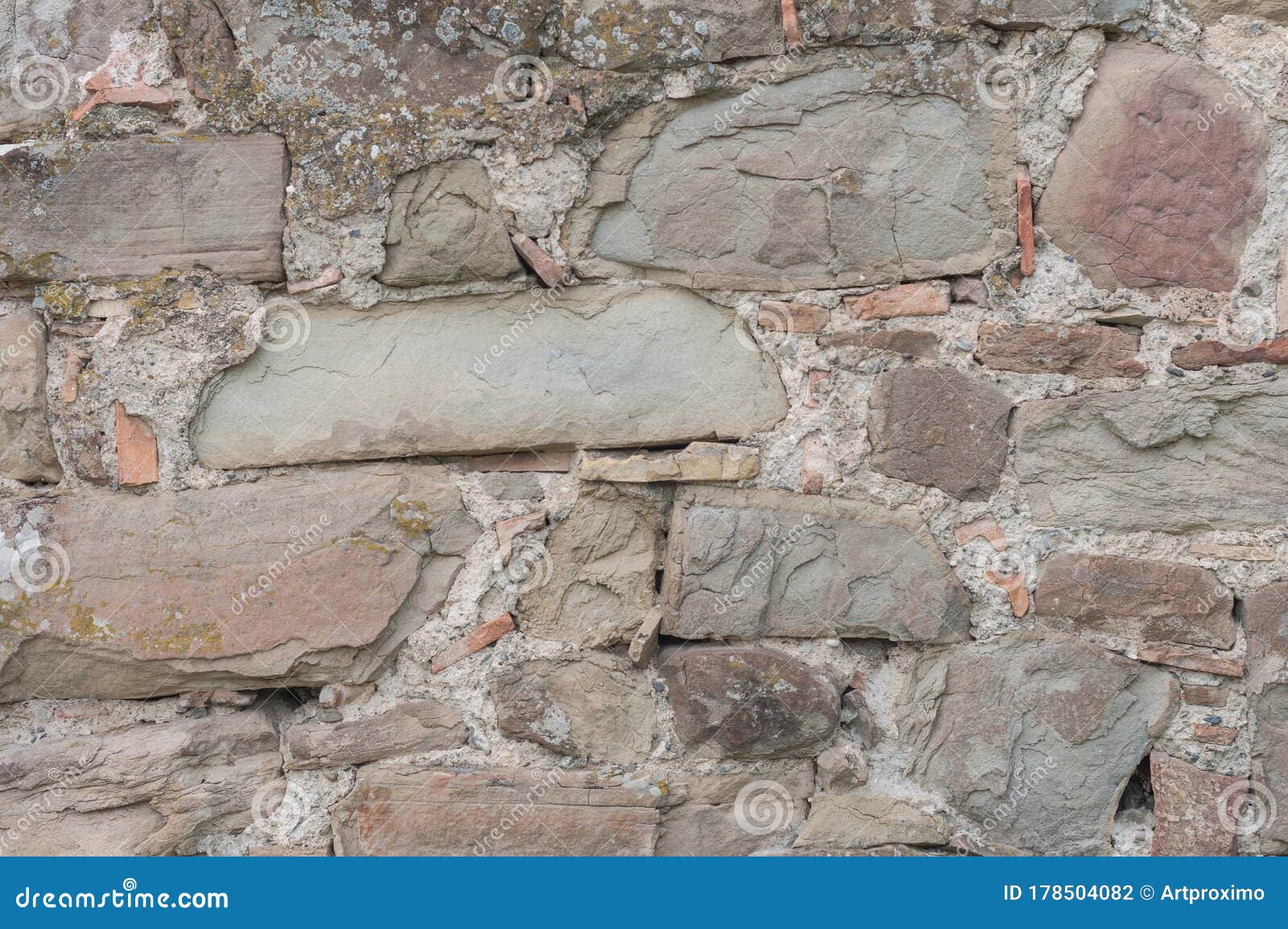 Medieval Masonry, Detail Of Solid Wall Royalty-Free Stock Image ...
