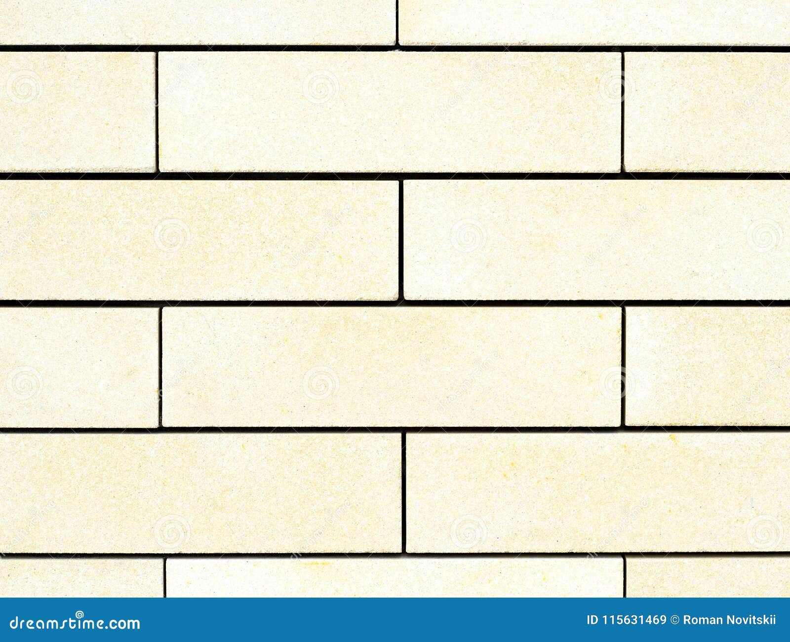 Natural Texture of Large Light Yellow Bricks. Background Stock Image ...