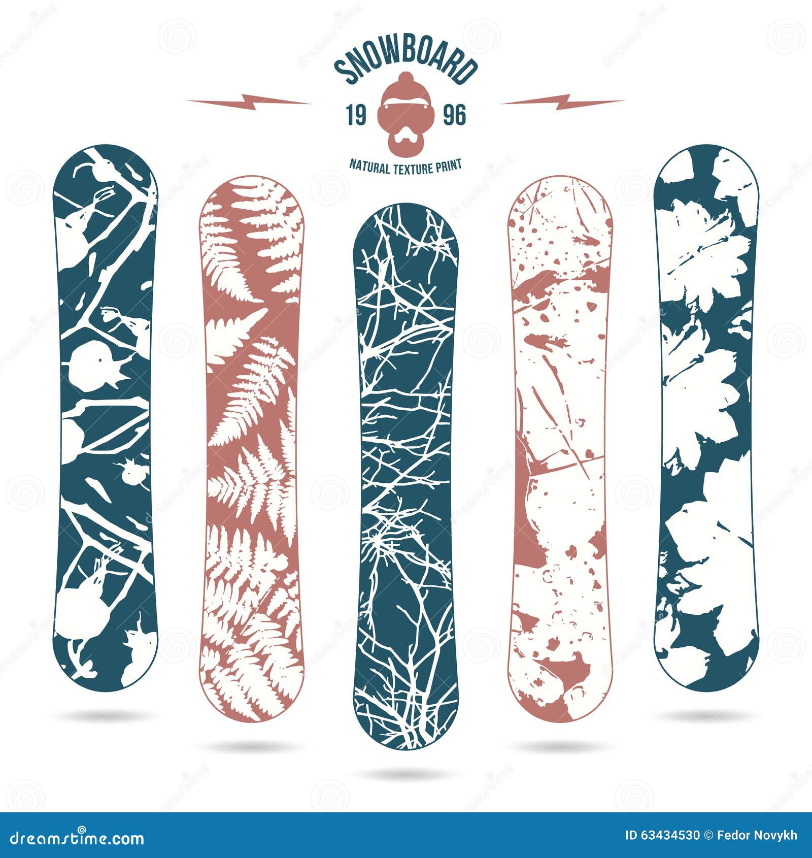 Natural Texture Print for Snowboard Stock Vector - Illustration of ...