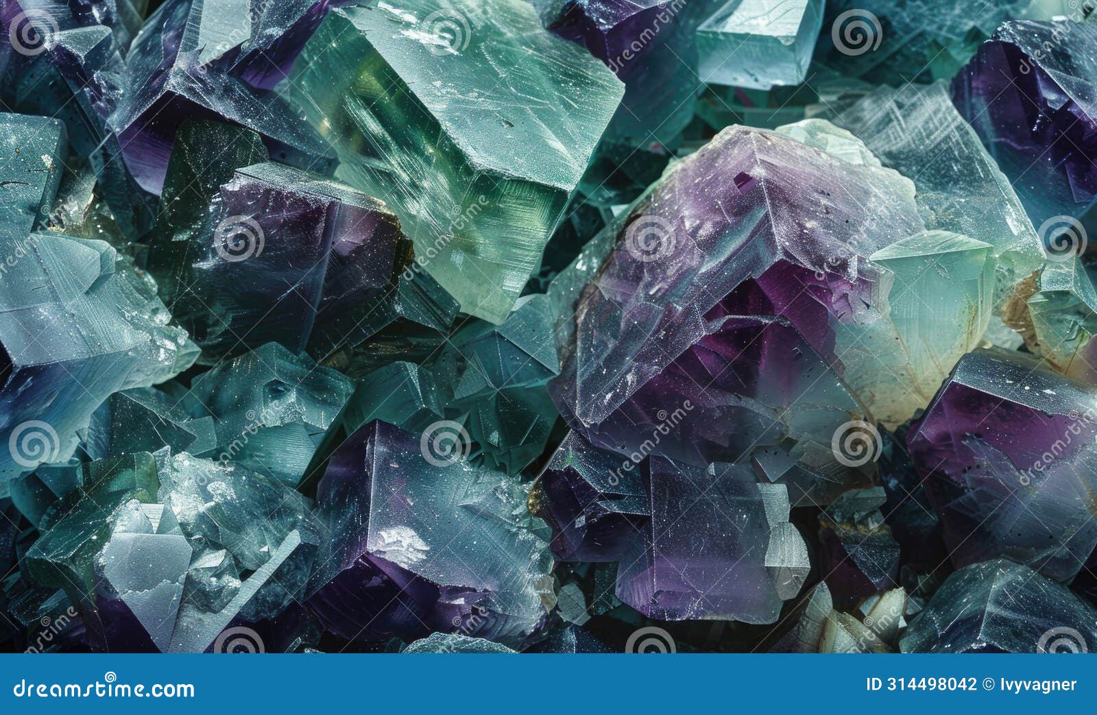 Natural Texture of Raw Fluorite Semi-gemstones Stock Photo - Image of ...