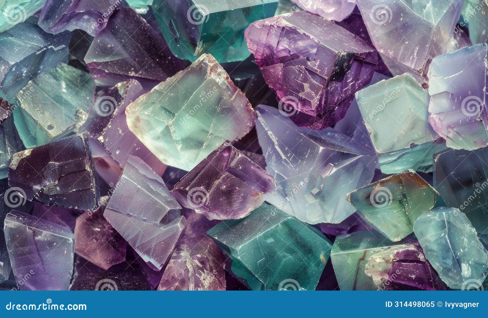Natural Texture of Raw Fluorite Semi-gemstones Stock Image - Image of ...