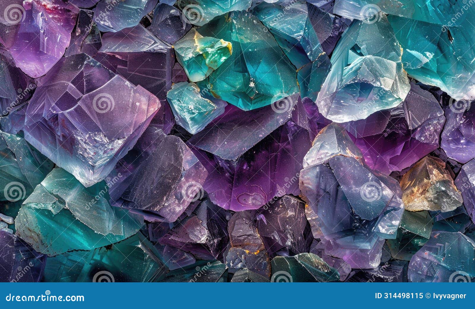 Natural Texture of Raw Fluorite Semi-gemstones Stock Image - Image of ...
