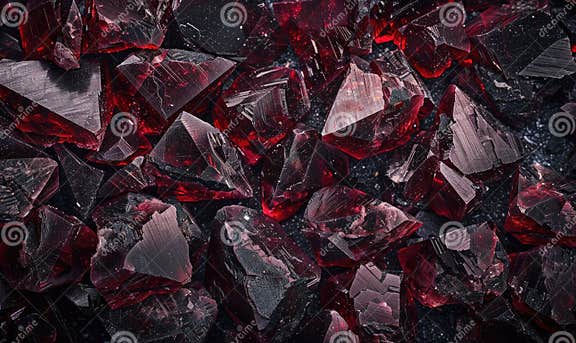 Natural Texture of Raw Garnet Gemstones Stock Photo - Image of amethyst ...