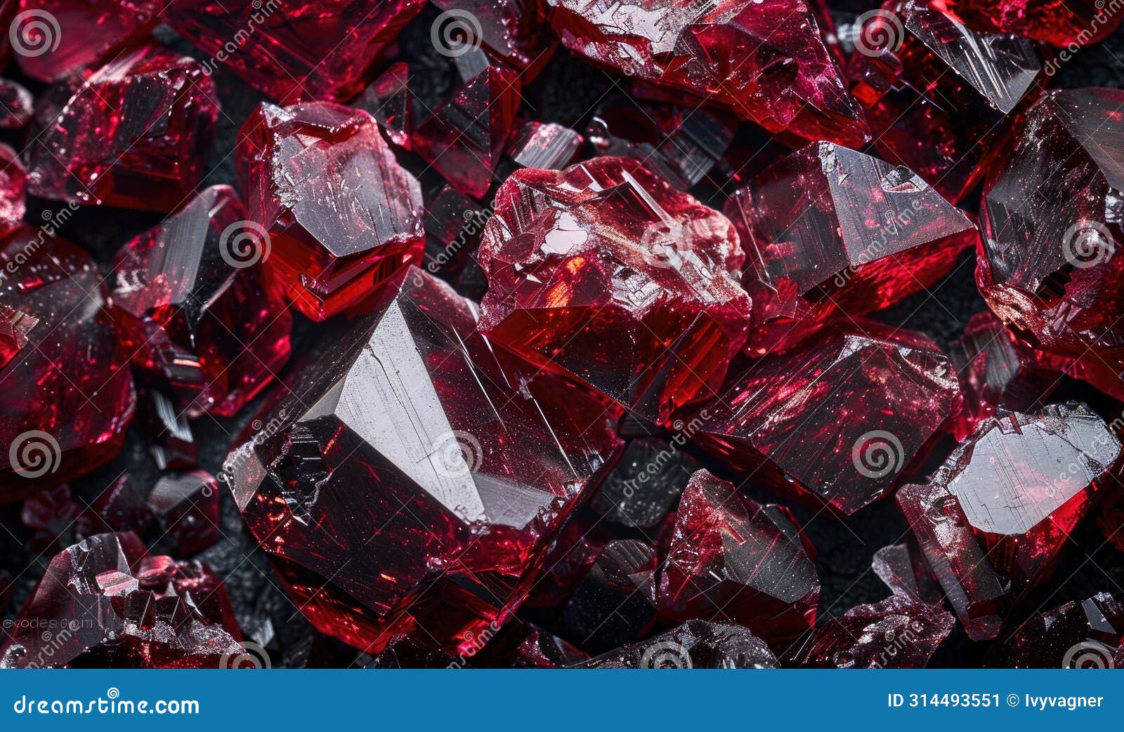 Natural Texture of Raw Garnet Gemstones Stock Image - Image of backdrop ...