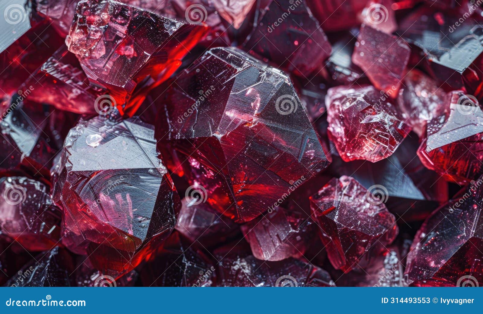 Natural Texture of Raw Garnet Gemstones Stock Image - Image of abstract ...