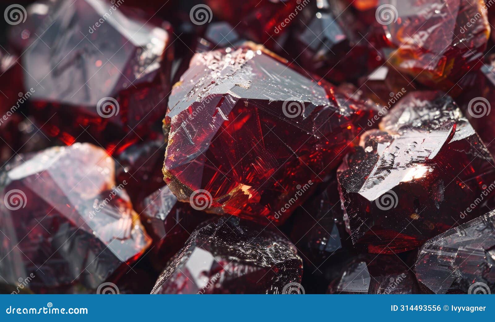 Natural Texture of Raw Garnet Gemstones Stock Photo - Image of beauty ...