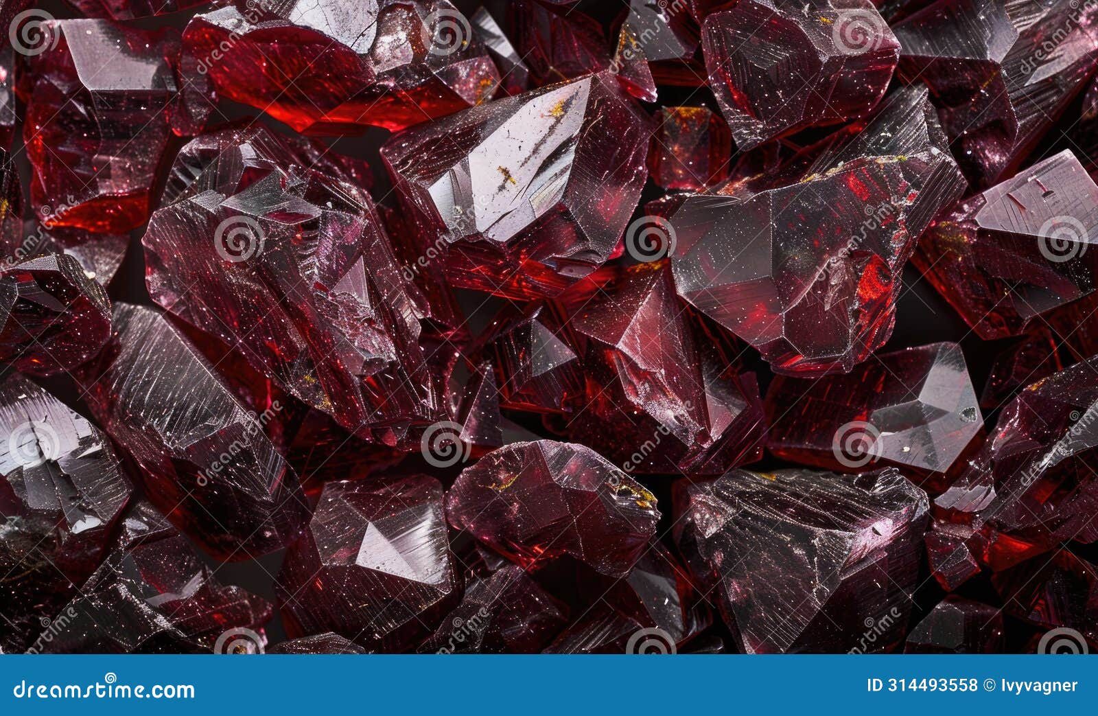 Natural Texture of Raw Garnet Gemstones Stock Photo - Image of ...