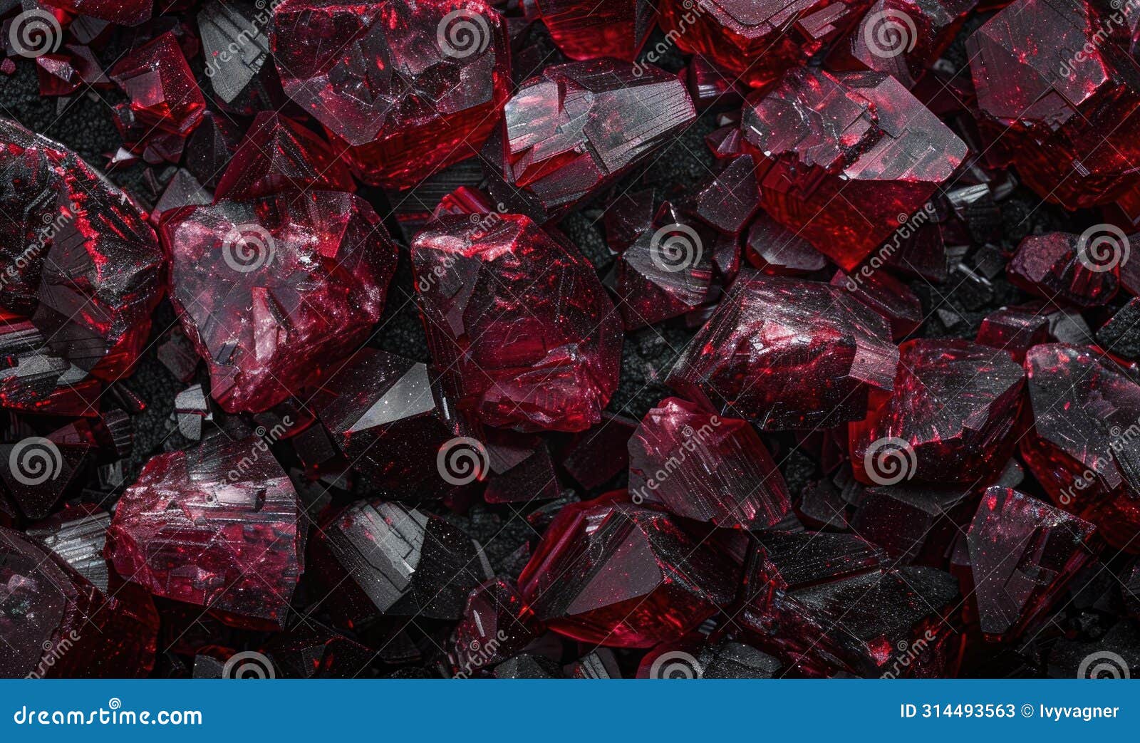 Natural Texture of Raw Garnet Gemstones Stock Image - Image of stone ...