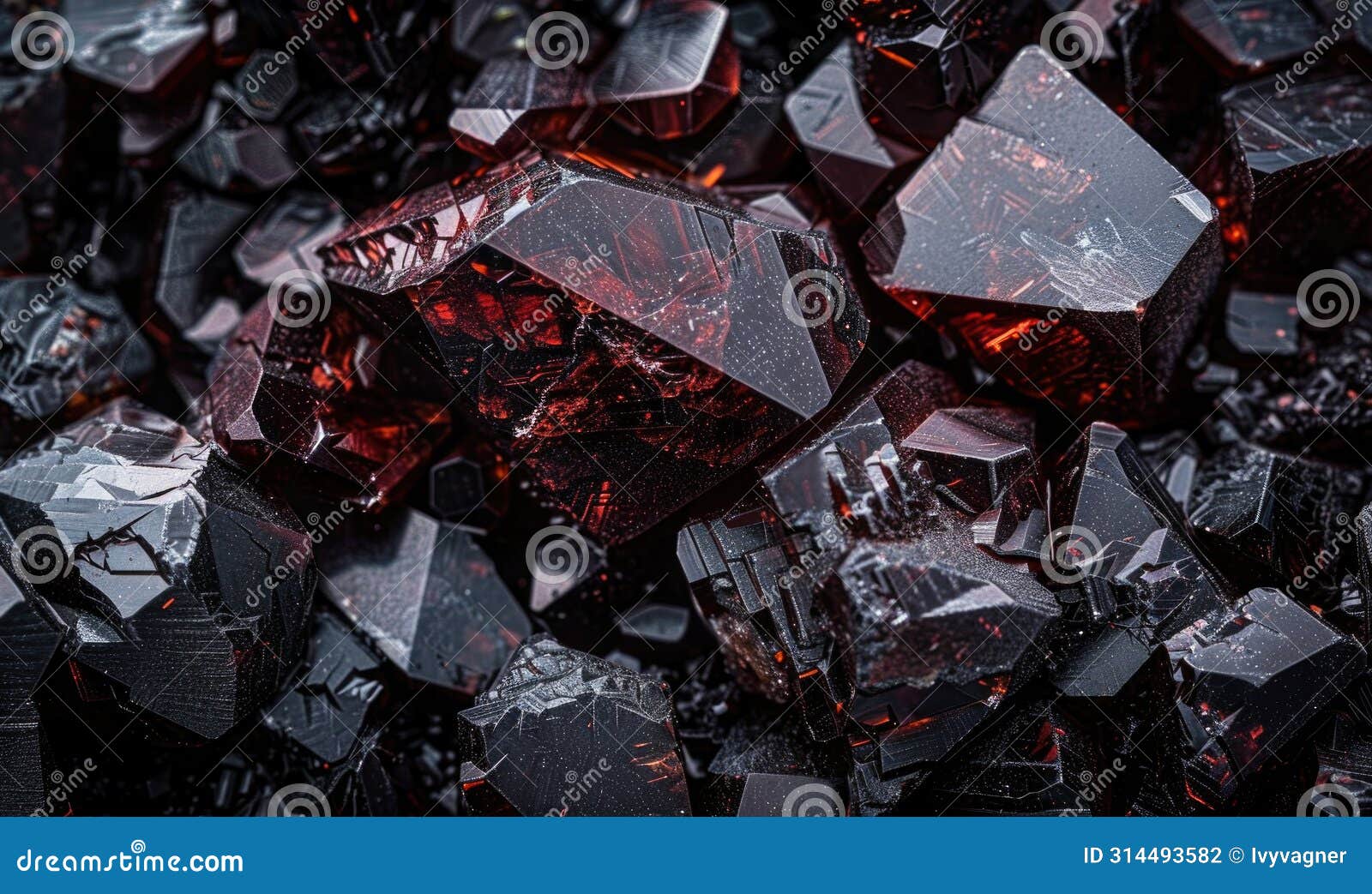 Natural Texture of Raw Garnet Gemstones Stock Photo - Image of ...