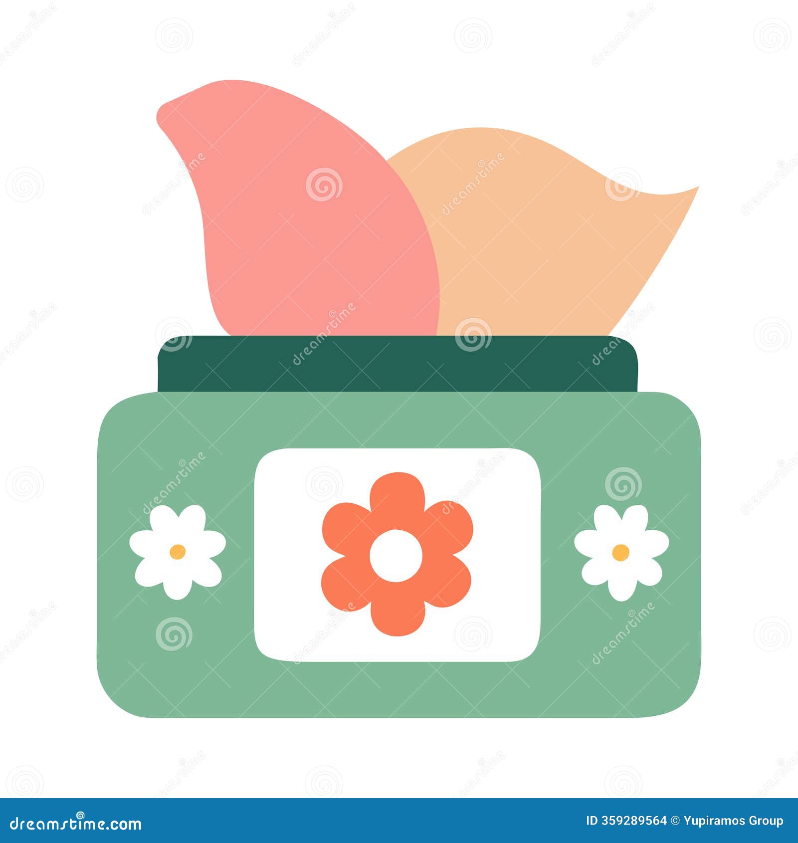 Natural Tissue Box Illustration Stock Illustration - Illustration of ...