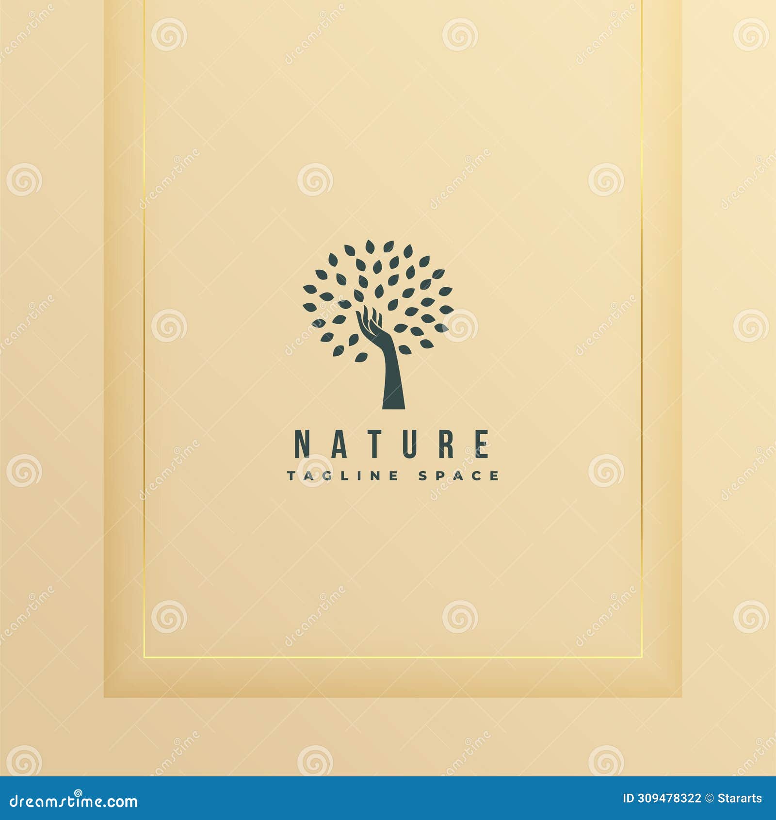 Natural Tree Logo Icon in Herbal Life Concept Stock Illustration ...