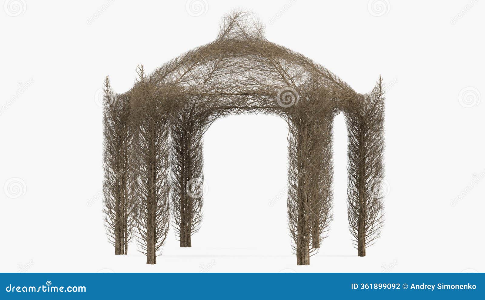 Natural Tree Structure Inspired Architectural Design Model Stock Photo ...