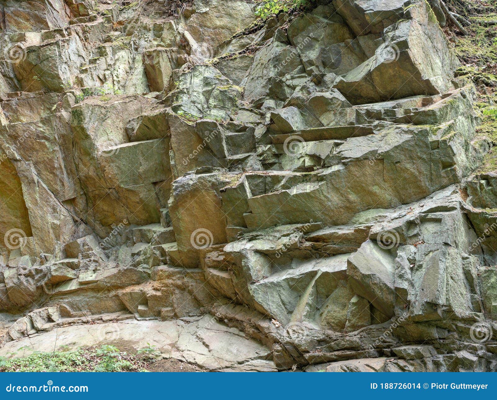 Natural Variegated Rocks of Sandstone Stock Photo - Image of realistic ...