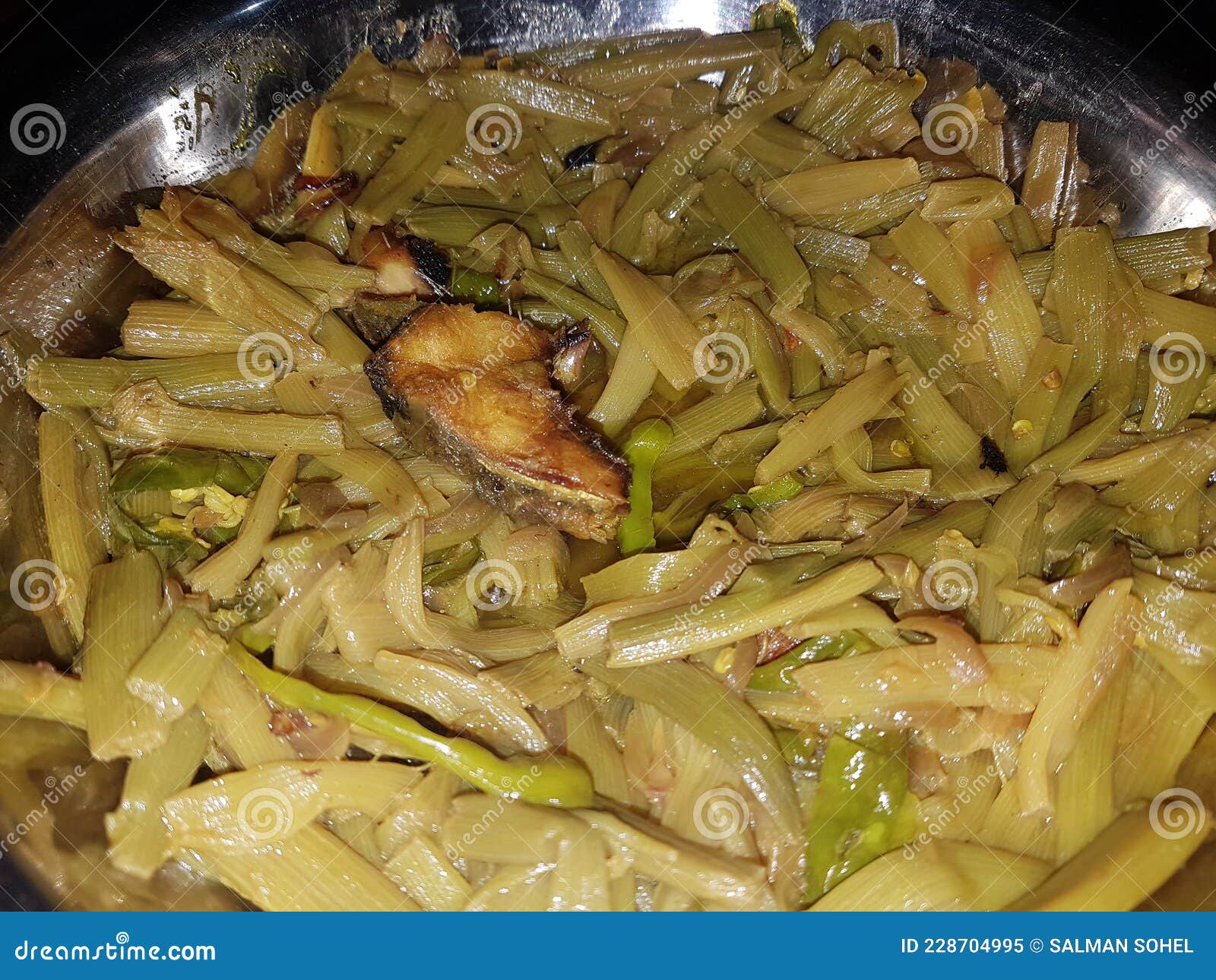 Natural Vegetable Shapla with Fish Stock Image - Image of noodle, fruit ...