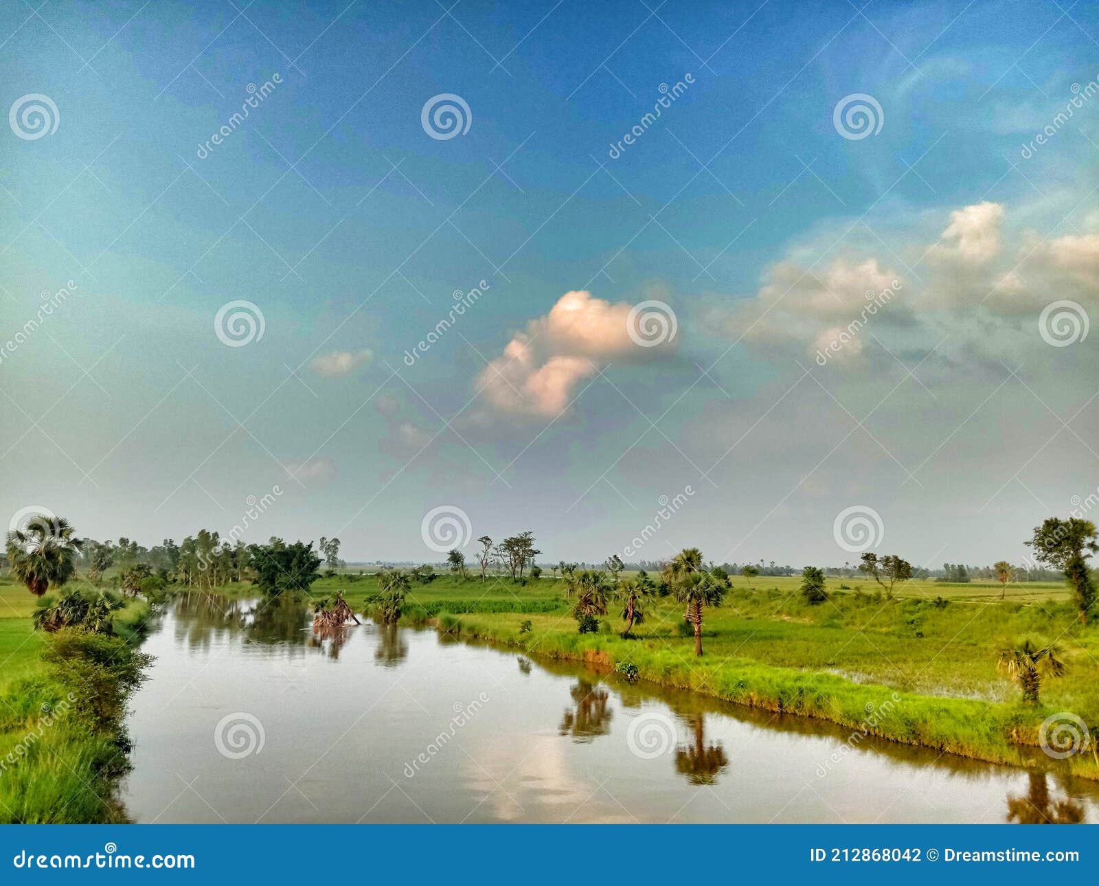 Natural View: Yellow River Sand Background. Royalty-Free Stock ...
