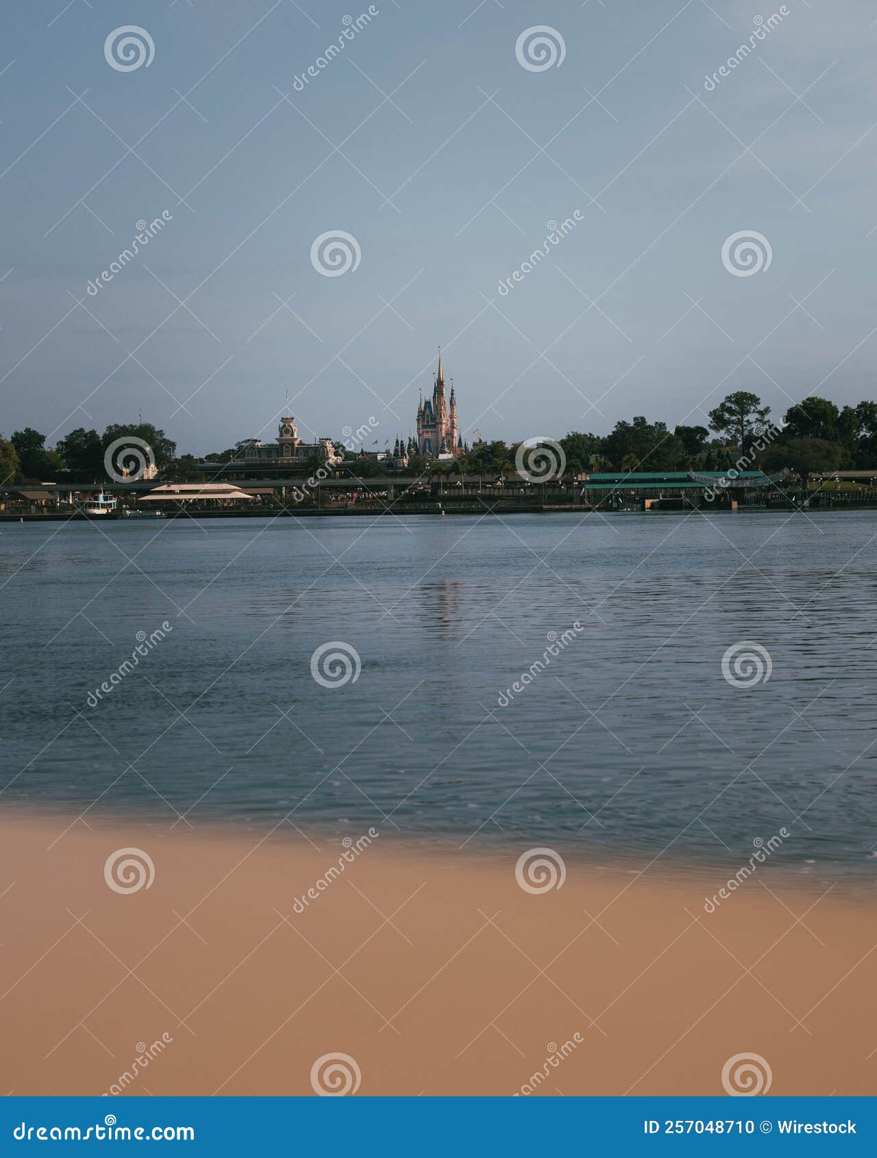Natural View of a Calm Sea Overlooking the City Stock Photo - Image of ...