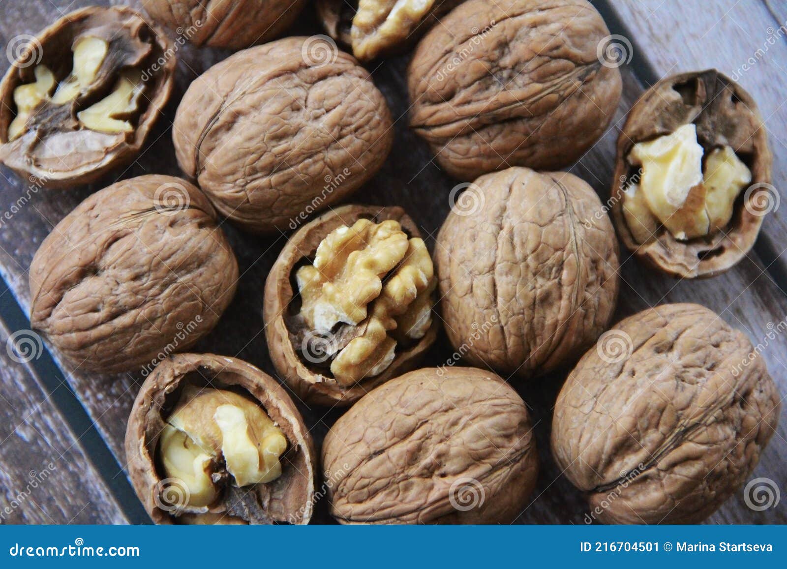 Natural Walnut Fruit in a Hard Brown Shell Stock Image - Image of ...
