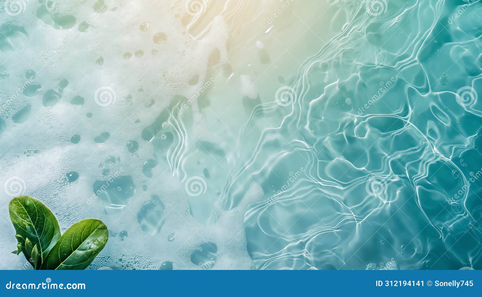 Natural Water Background Made of Waves and Foam Stock Illustration ...