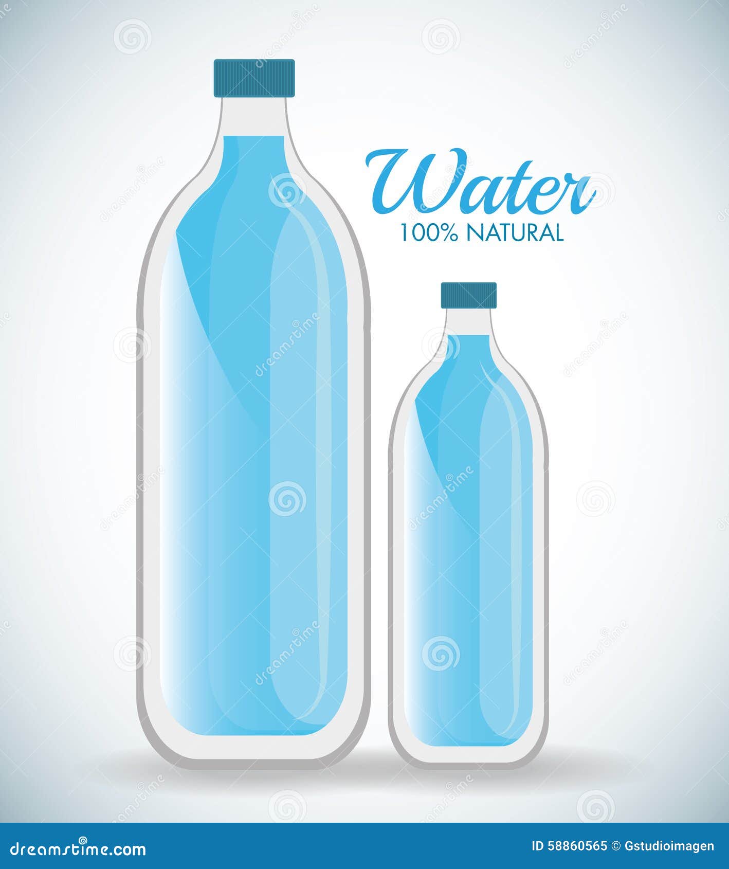 Natural water design. stock vector. Illustration of container - 58860565