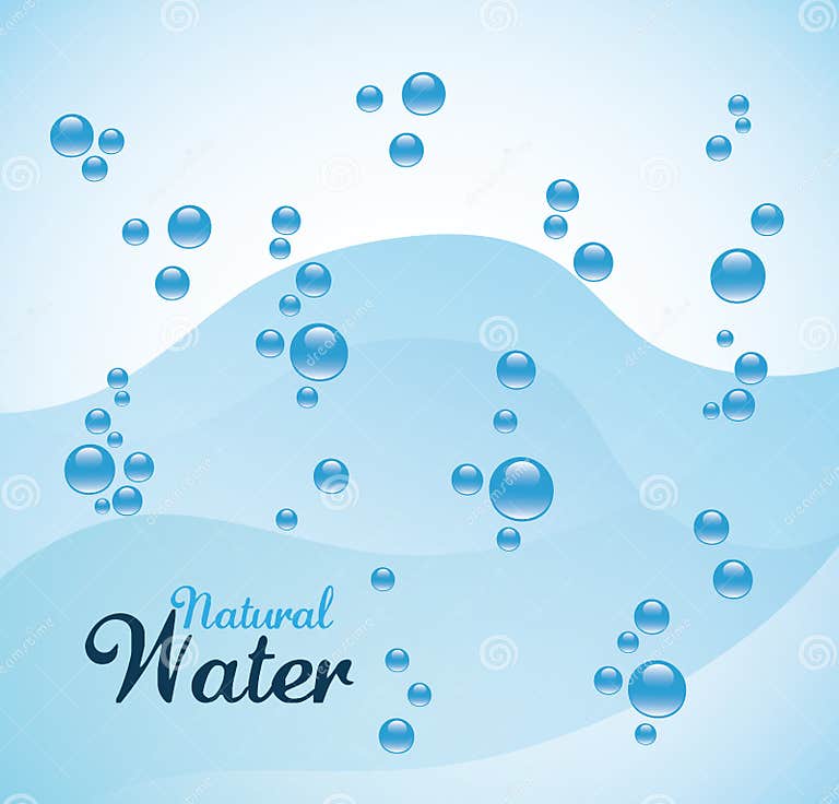 Natural water design. stock vector. Illustration of cool - 58860678