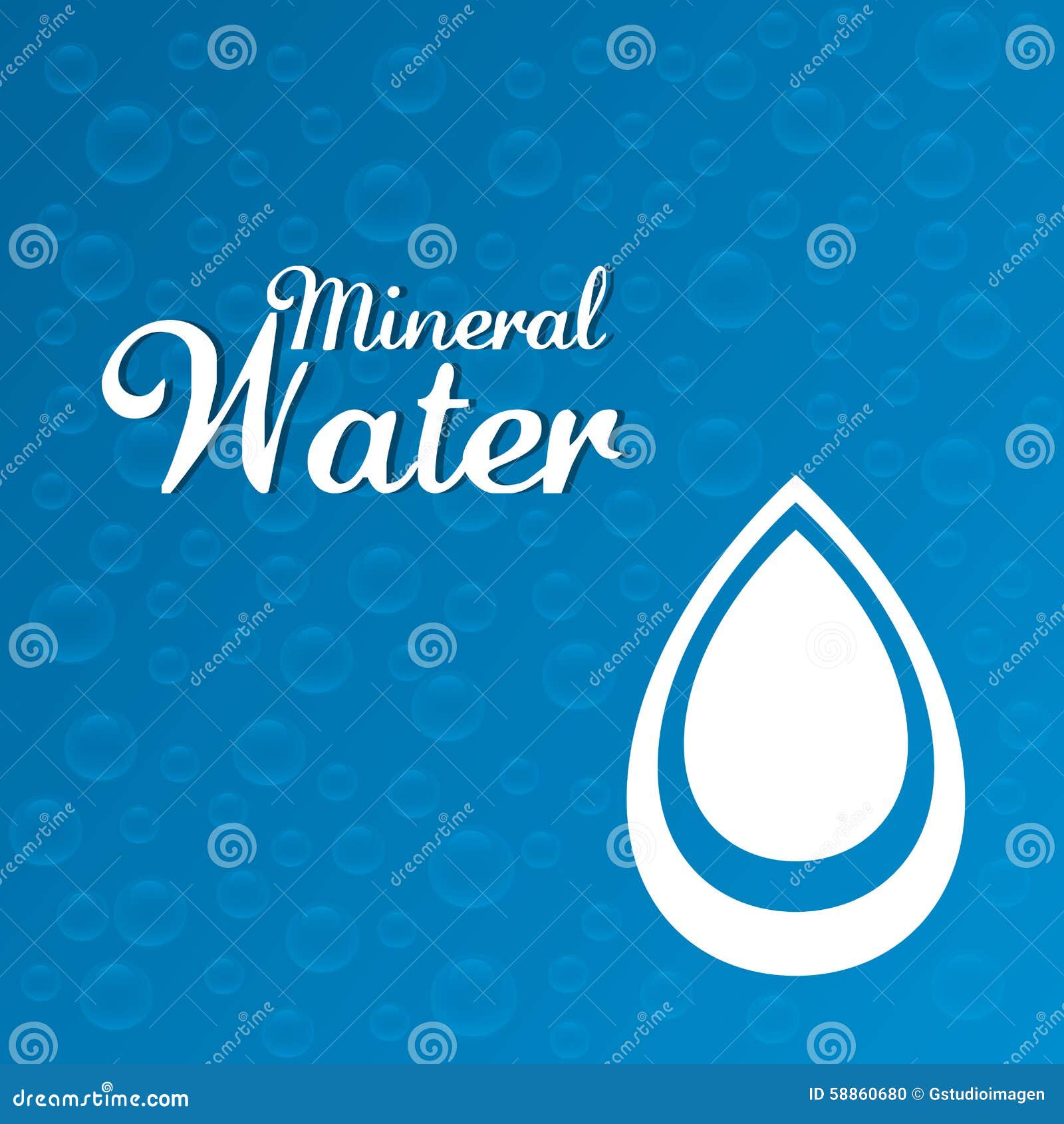 Natural water design. stock vector. Illustration of cool - 58860680