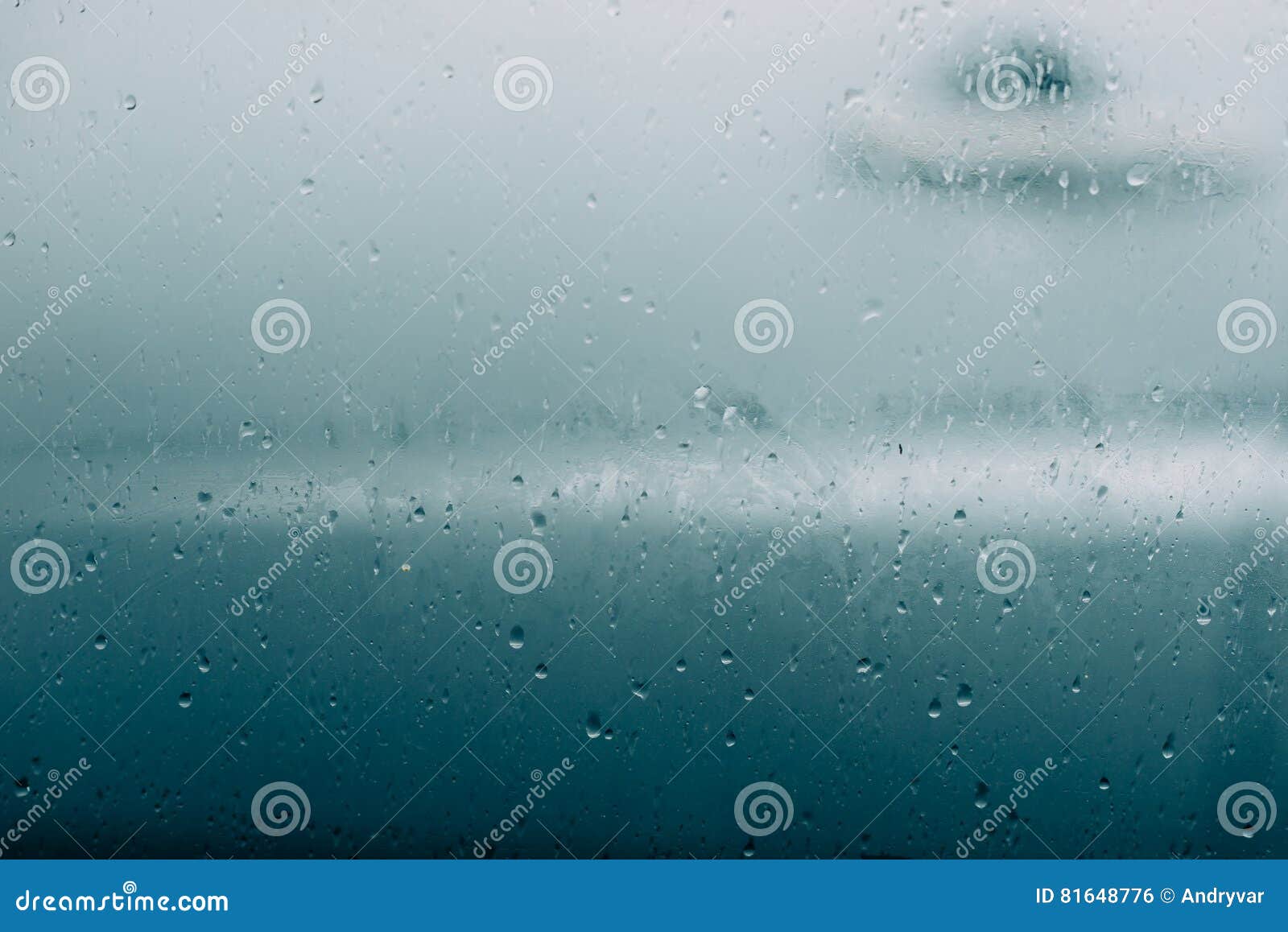 Natural Water Drop on Glass Stock Photo - Image of moisture, blue: 81648776