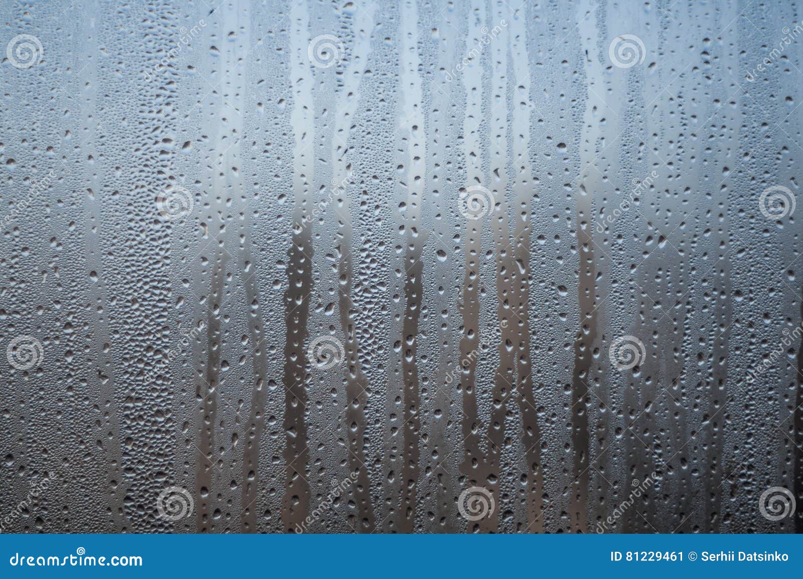 Natural Water Drop on a Window. Stock Image - Image of steam ...