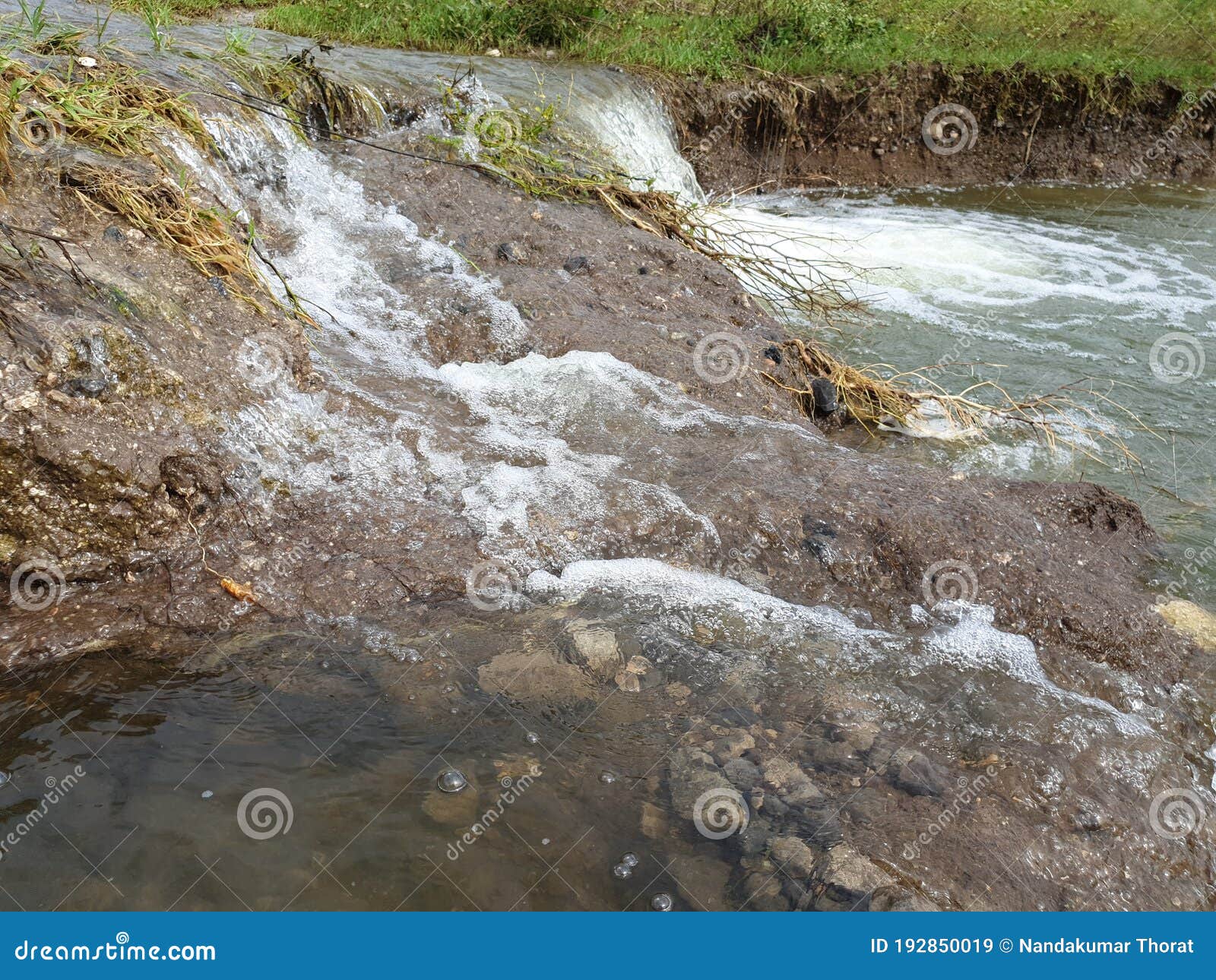 Natural Water Flowing in the River Stock Image - Image of turizam, flow ...