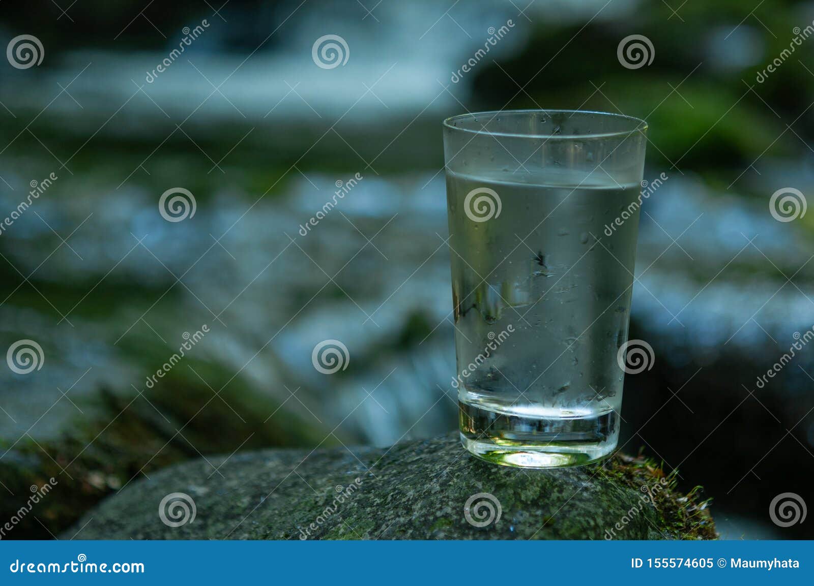 Natural water in a glass stock image. Image of glass - 155574605