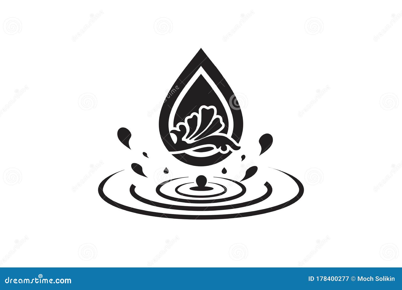 Natural Water Icon. Water Drop Sign Stock Vector - Illustration of ...
