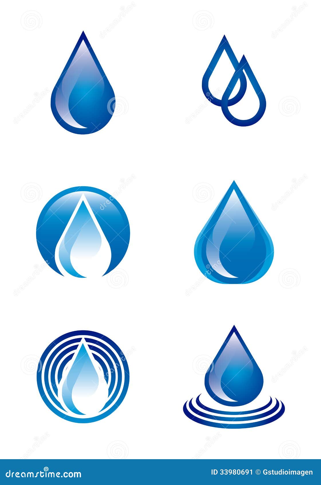 Natural water stock vector. Illustration of graphic, liquid - 33980691