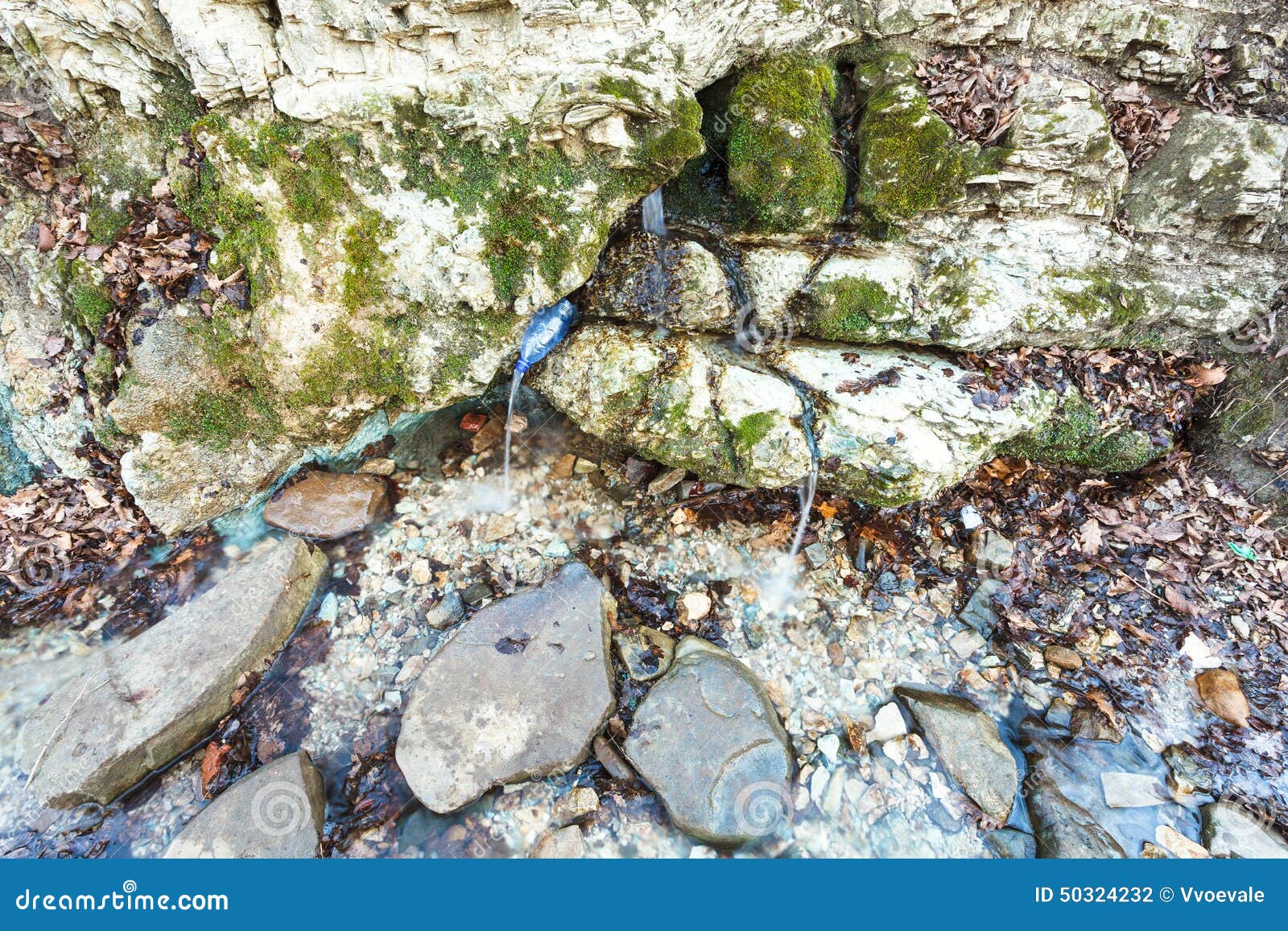 Natural Water Spring in Caucasus Mountain Stock Photo - Image of ...