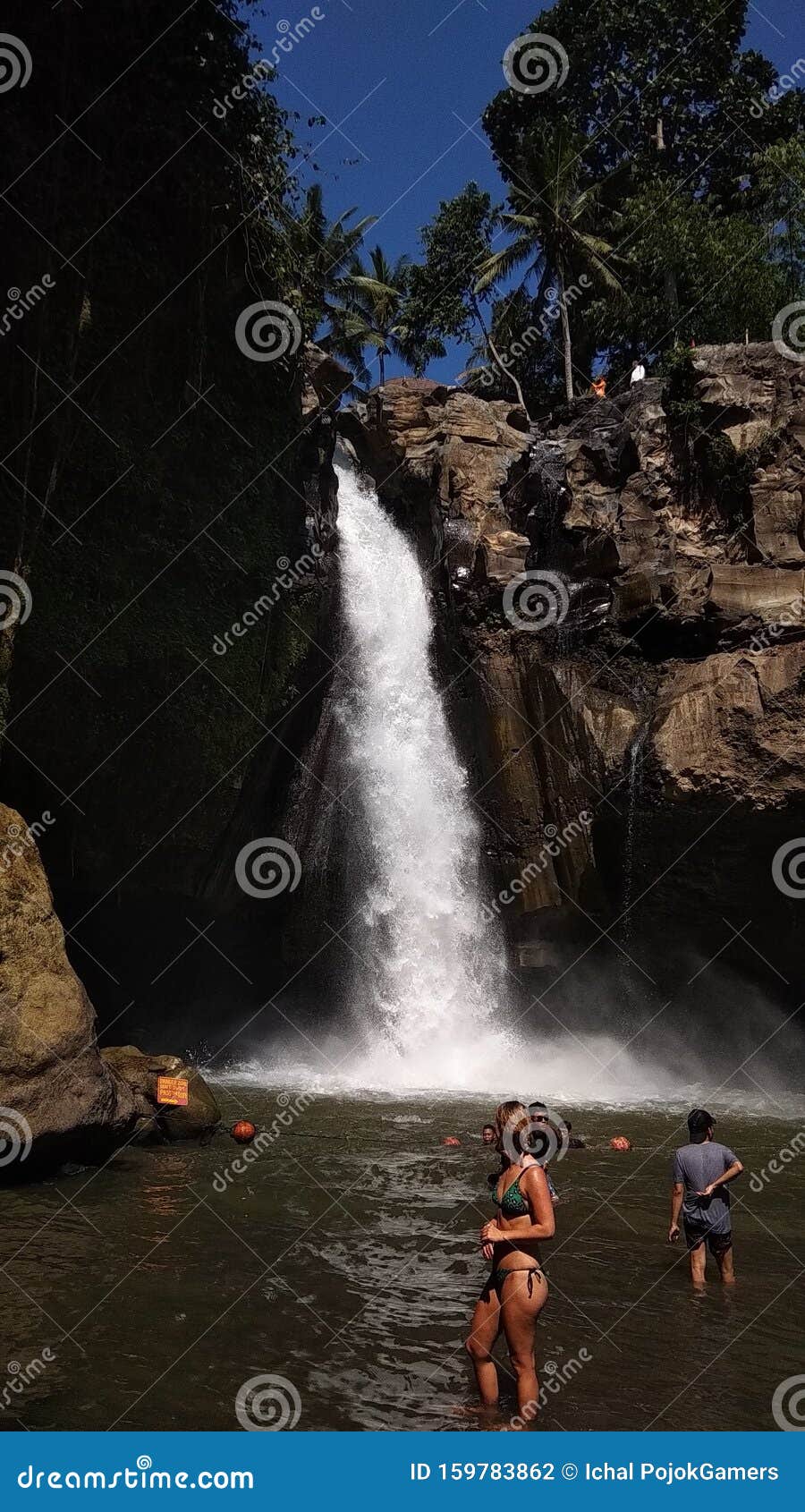 Natural Waterfall on Bali, Indonesia Editorial Photography - Image of ...