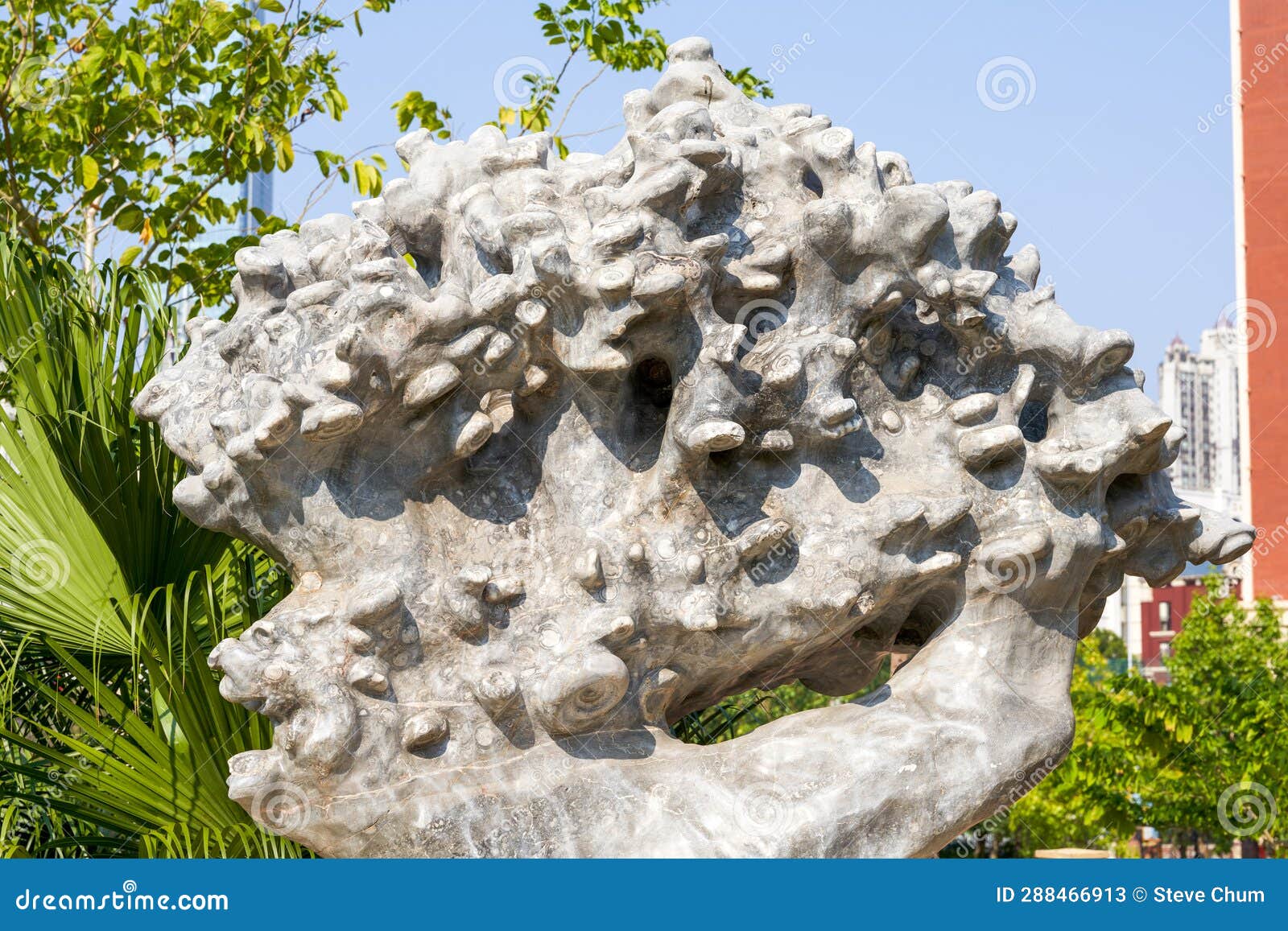 Natural Weathered Rocks in Various Forms in the Park Stock Image ...