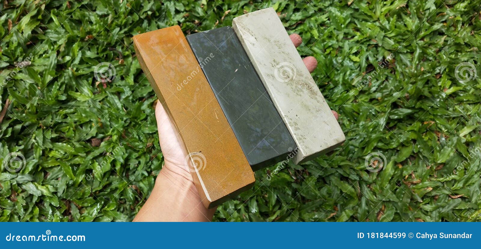 Natural Whetstone for Sharpening Knife Stock Image - Image of shrub ...