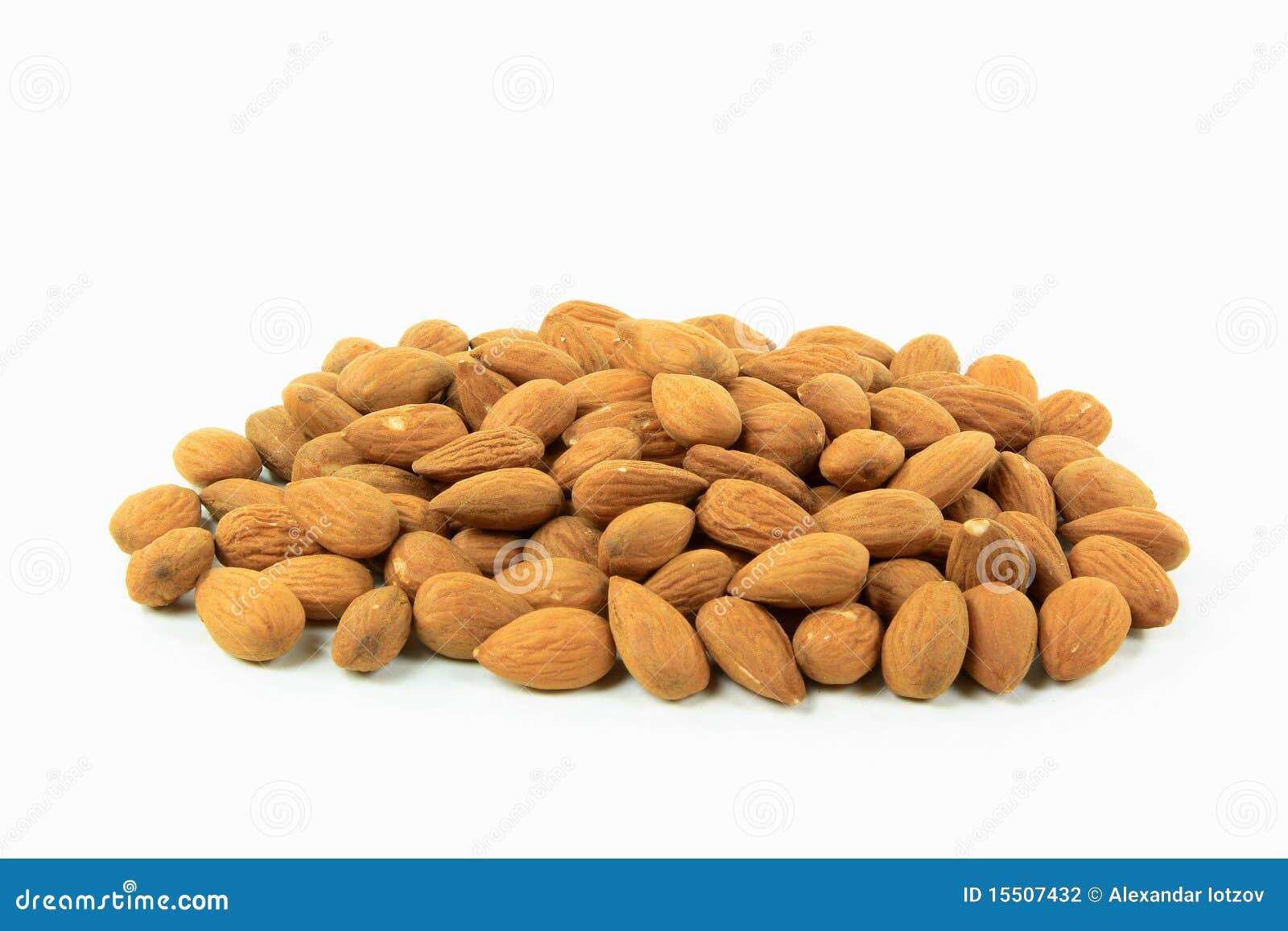 Natural Whole Almonds. stock photo. Image of brown, colour - 15507432