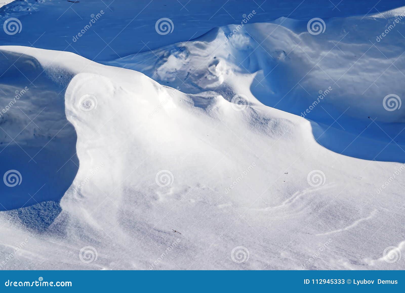 Natural Winter Snow Surface Texture with Natural Patterns, Winter ...