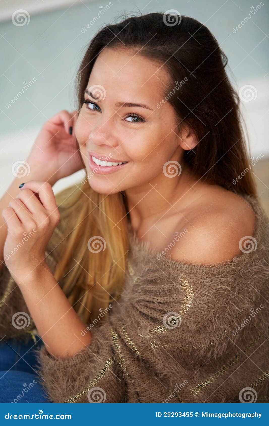 Natural Woman stock image. Image of happiness, life, looking - 29293455