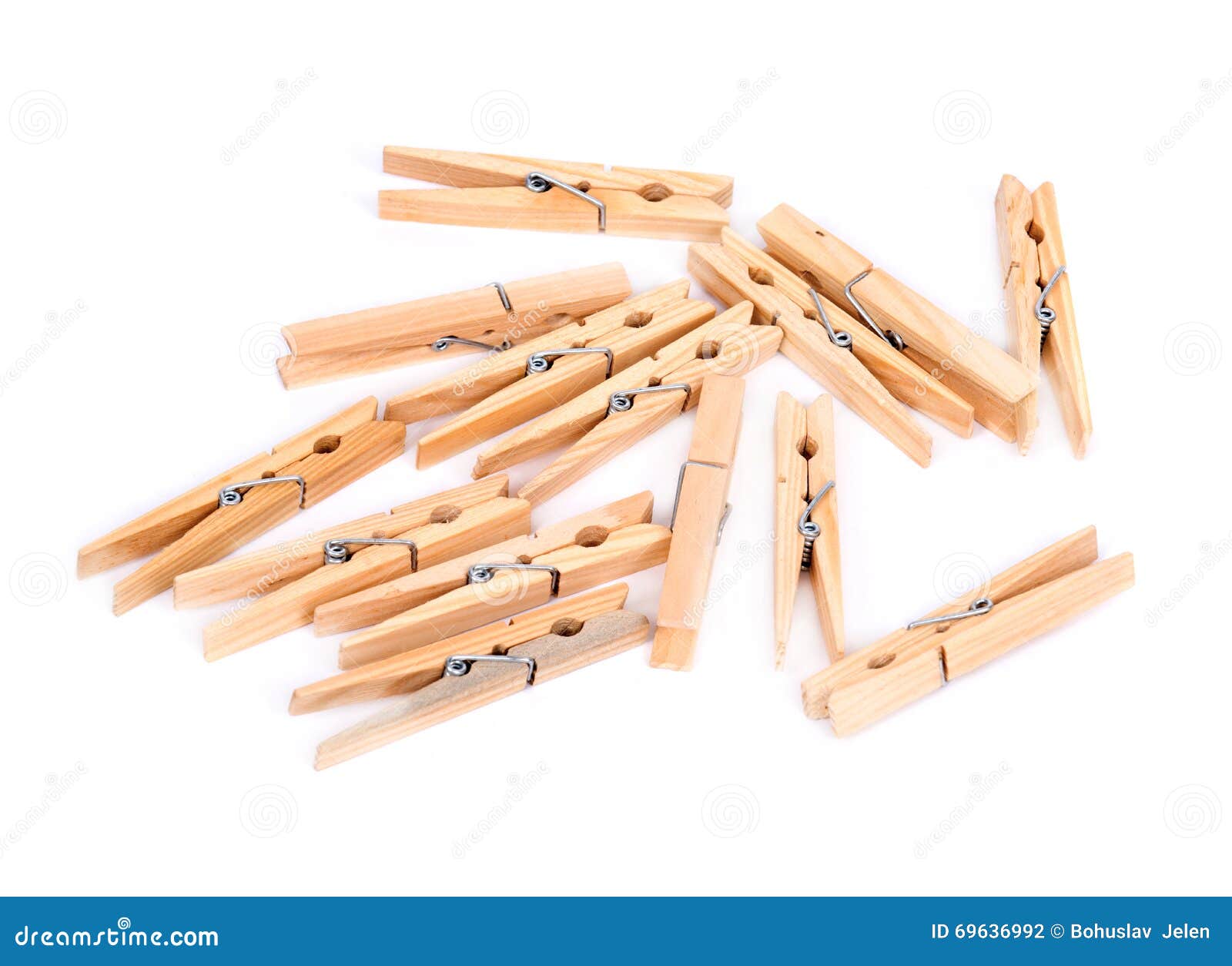 Natural wood clothespins stock photo. Image of clothespin - 69636992