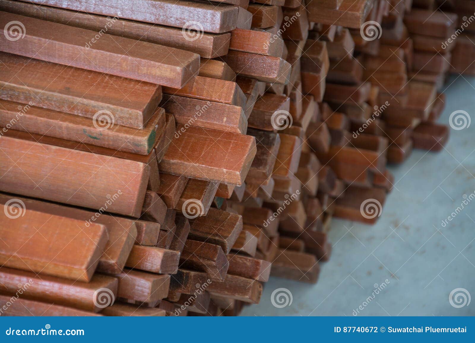 Natural Wood Lath for Construction Stock Photo - Image of plank ...