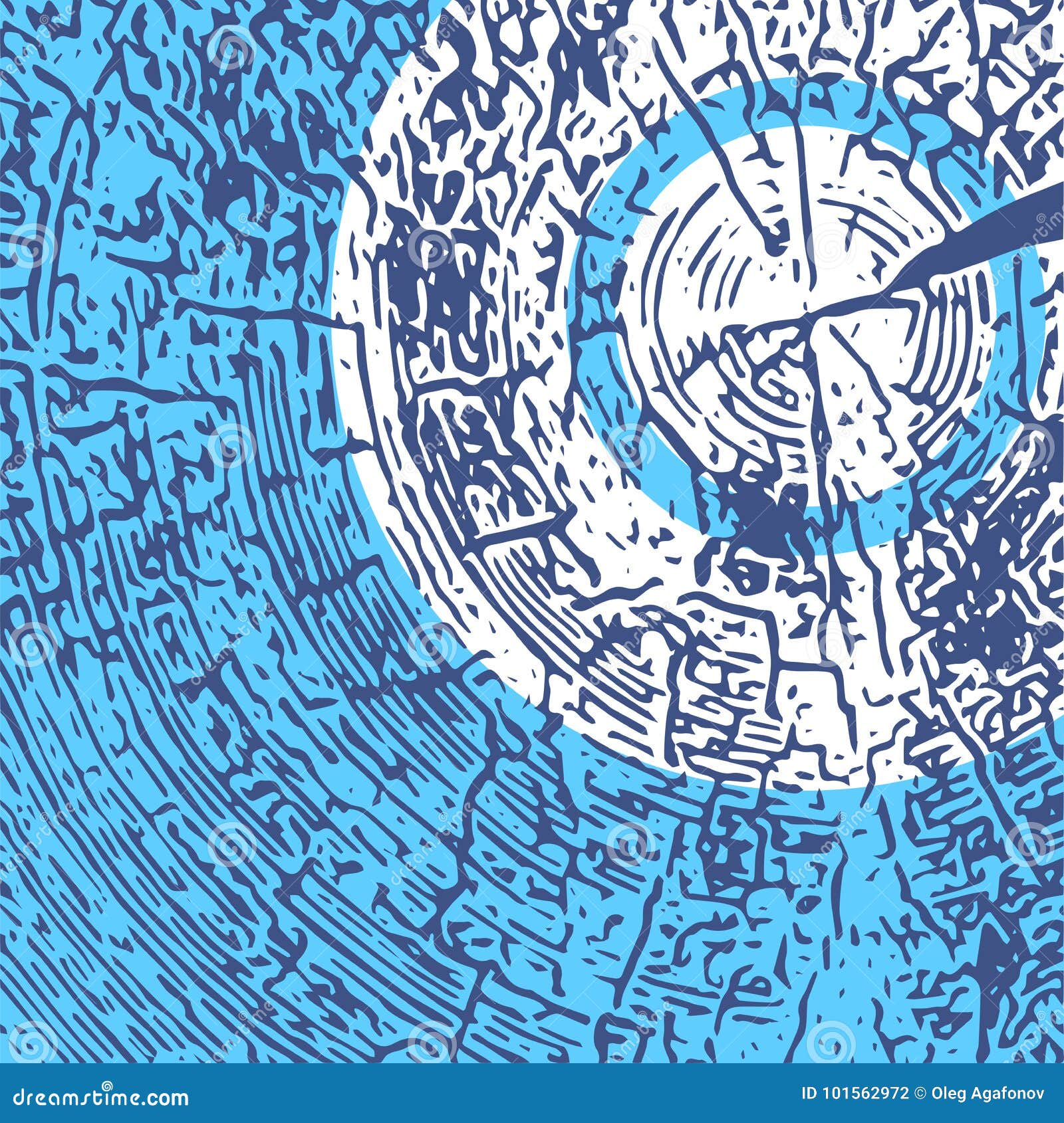 Natural Wood Vector Texture with Bright Geometric Shape. Stock Vector ...