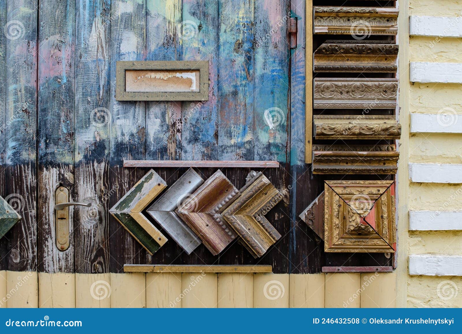 Examples of Wooden Decorative Frames Stock Photo - Image of fashion ...