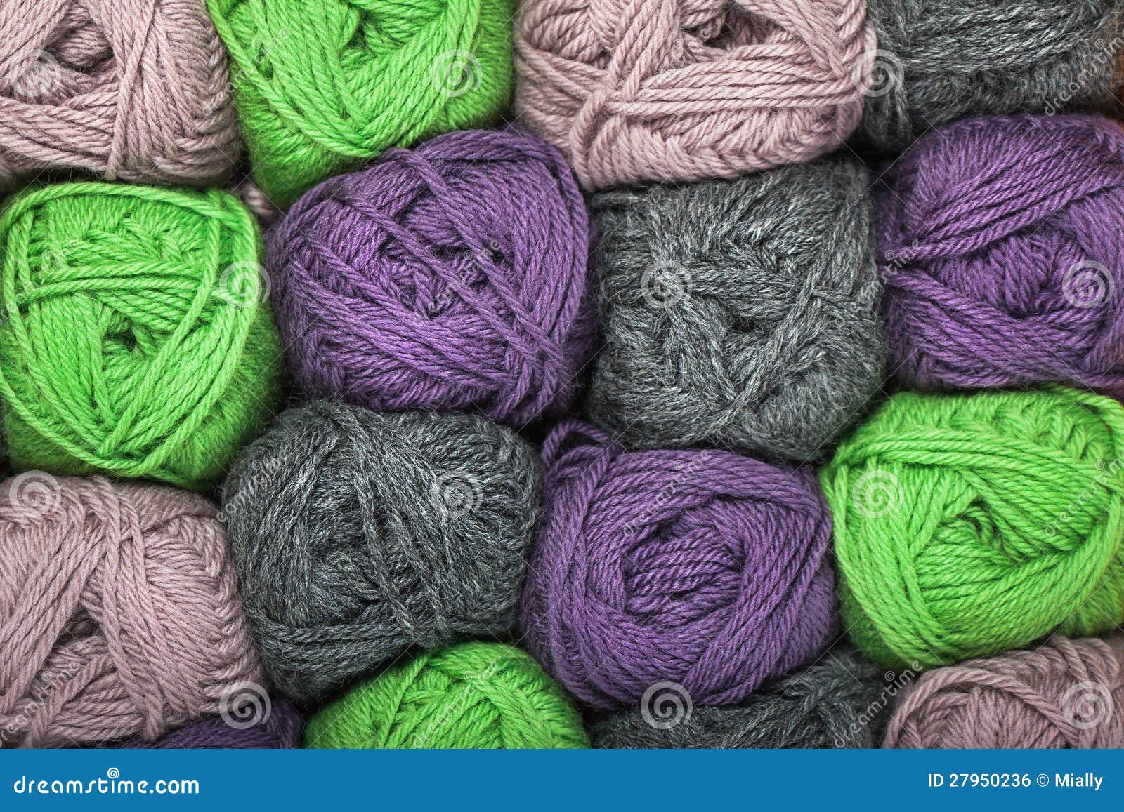 Natural wool yarn stock photo. Image of thread, craft - 27950236