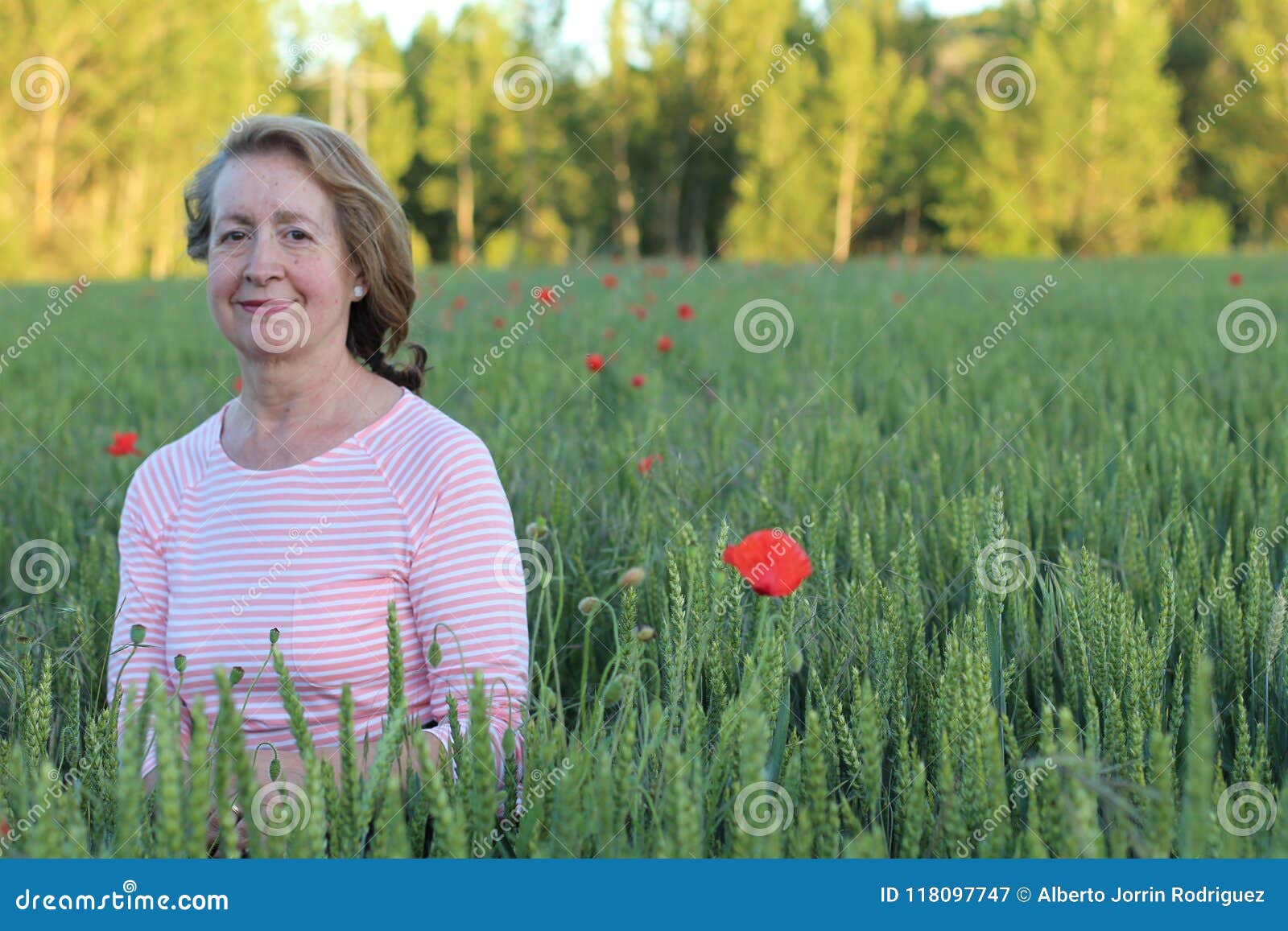Natural 60 Years Old Lady in Nature Stock Image - Image of canadian ...